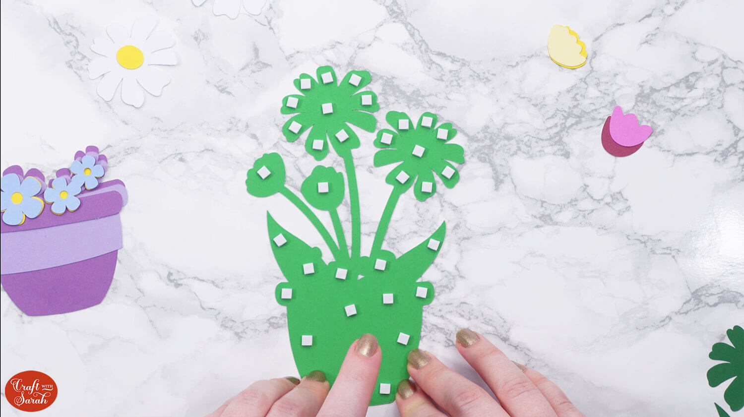 DIY Flower Pot Craft 🌸 Free Flowers for All Occasions! - Craft with Sarah