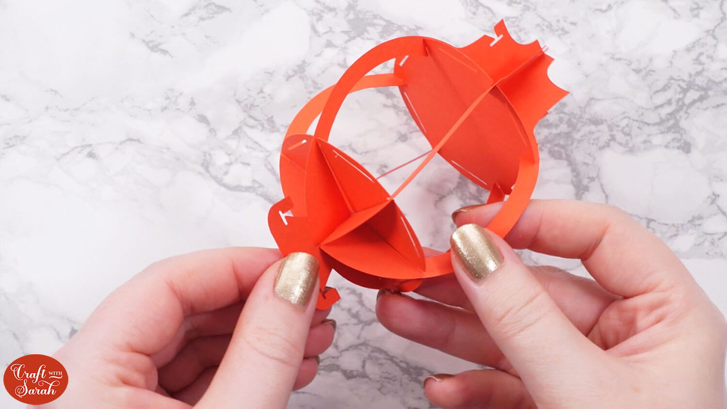 3D Chinese Lantern Craft for Lunar New Year 🏮 - Craft with Sarah