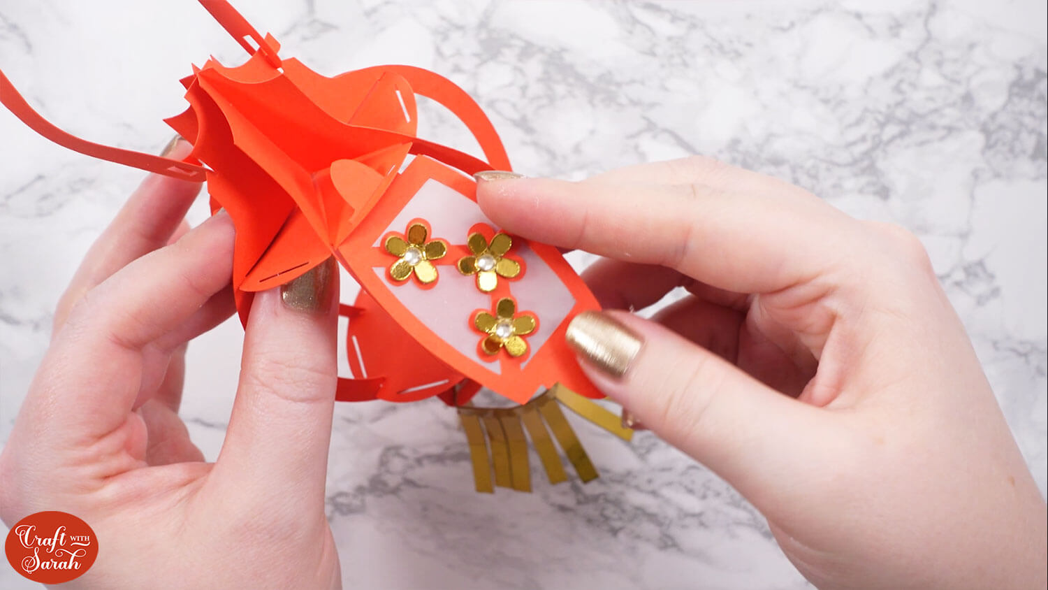 3D Chinese Lantern Craft for Lunar New Year 🏮 - Craft with Sarah