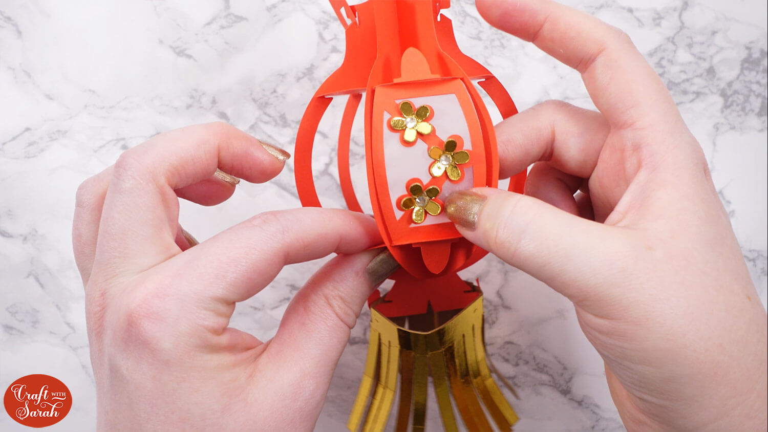 3D Chinese Lantern Craft for Lunar New Year 🏮 - Craft with Sarah