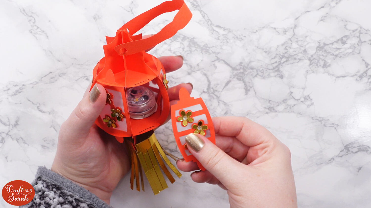 3D Chinese Lantern Craft for Lunar New Year 🏮 - Craft with Sarah